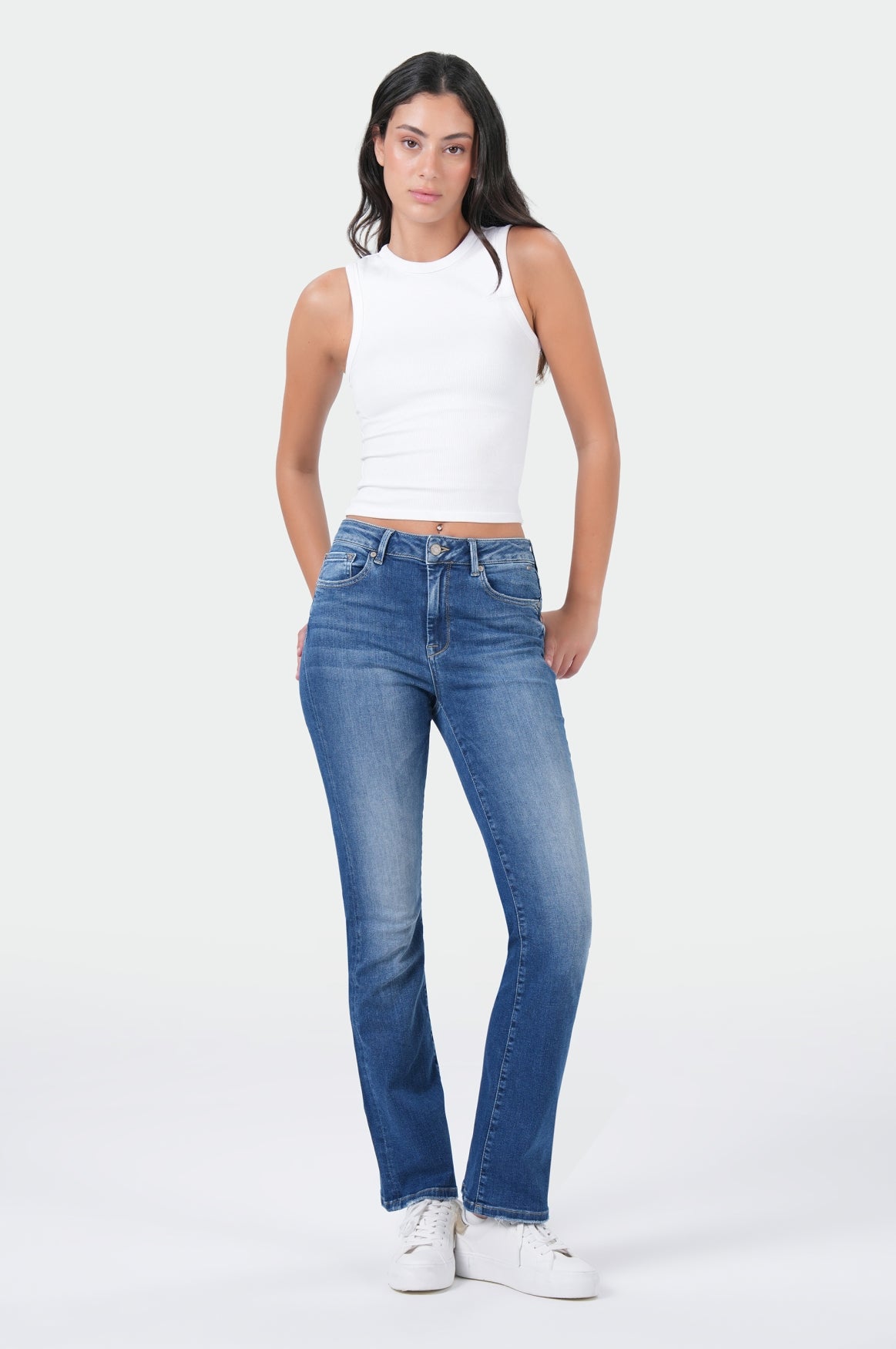 SINA Bootcut Jeans Damen Exit Blau online kaufen – M.O.D - Miracle of Denim